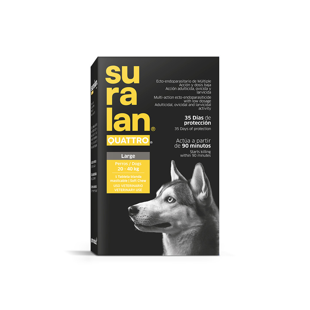 Suralan Quattro Large (20 - 40kg) | Antiparasitario | Agrovet Shop